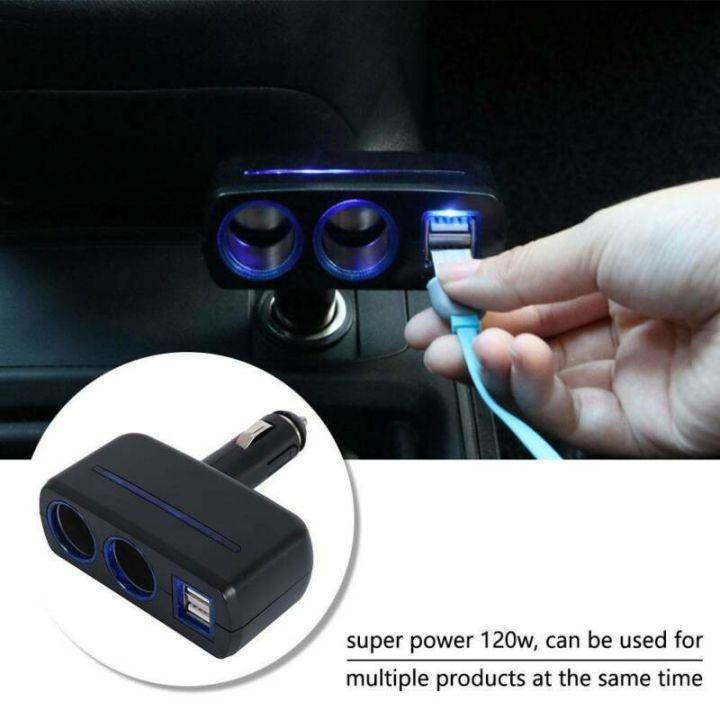 Gracekarin Dual USB 12 Volt Car Charger Socket Splitter Power Adapter ...