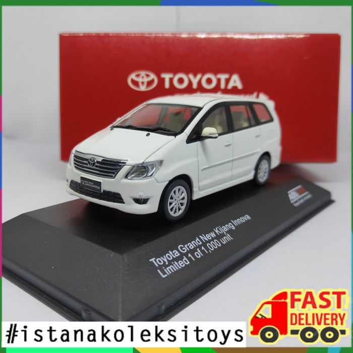 Diecast Miniatur Mobil Toyota Grand New Innova Putih Limited Langka ...