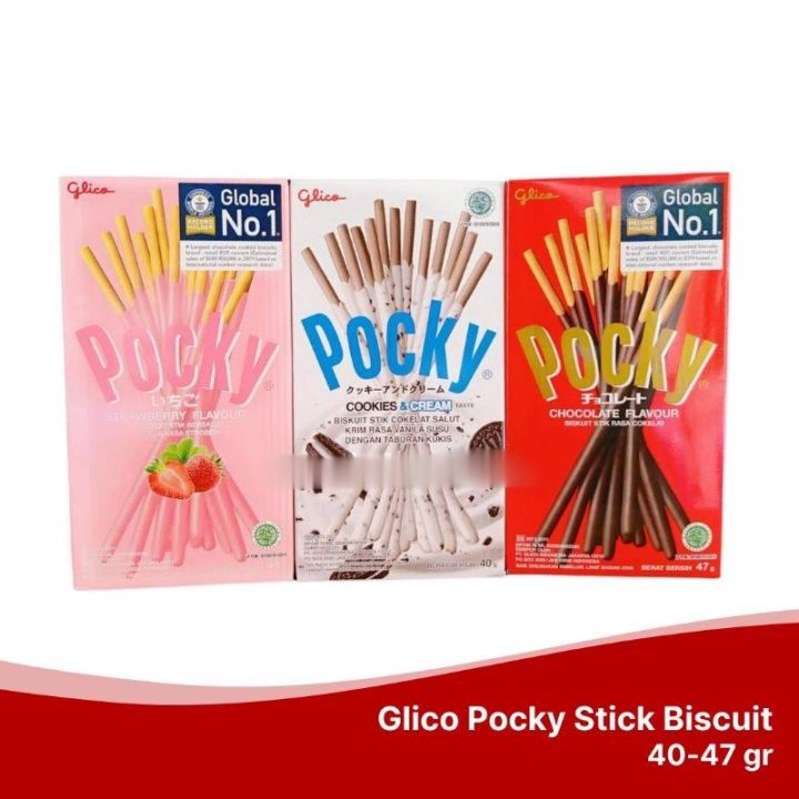 GLICO POCKY Biskuit Stik 40-47gr - Makanan | Lazada Indonesia