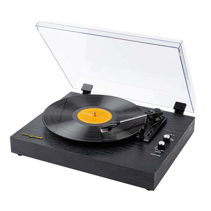 Vinyl Records LP Turntable Retro Record Player Built-in Speakers ...