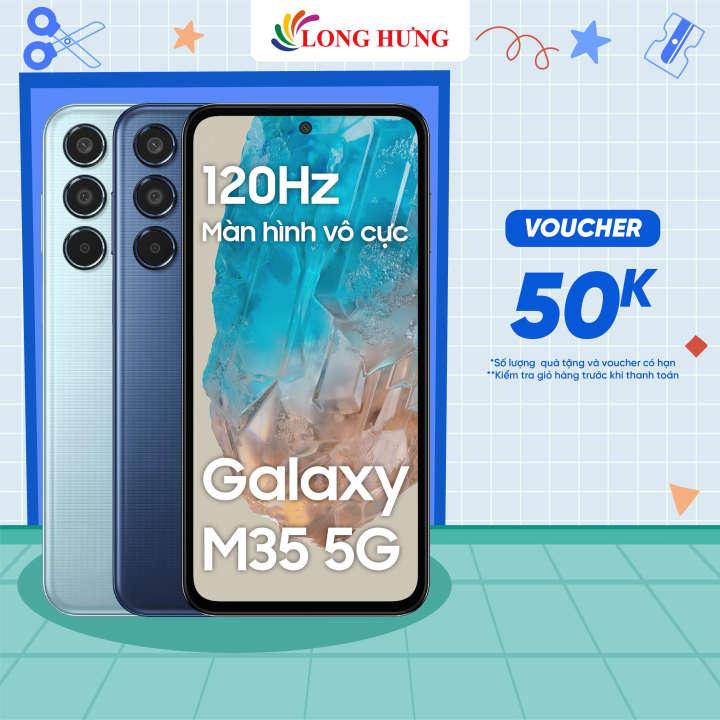 Điện thoại Samsung Galaxy M35 5G (8GB/128GB) - Hàng chính hãng - Cấu ...