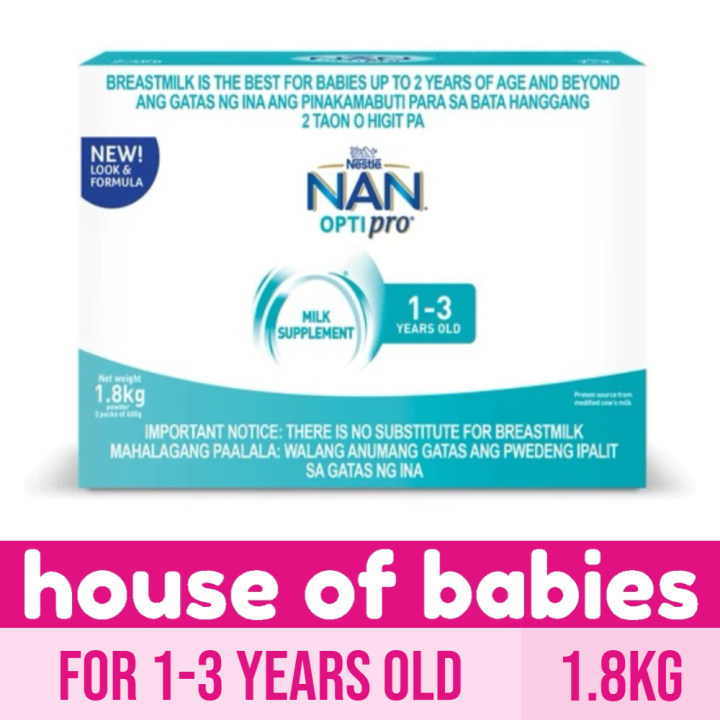 NAN OptiPro Three 1.8kg 1-3 Years Old Milk Supplement | Lazada PH