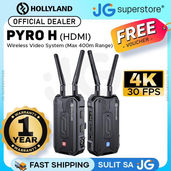 Hollyland PYRO H 4K UHD HDMI Dual Band Wireless TX + RX Video Transmitter and Receiver ...