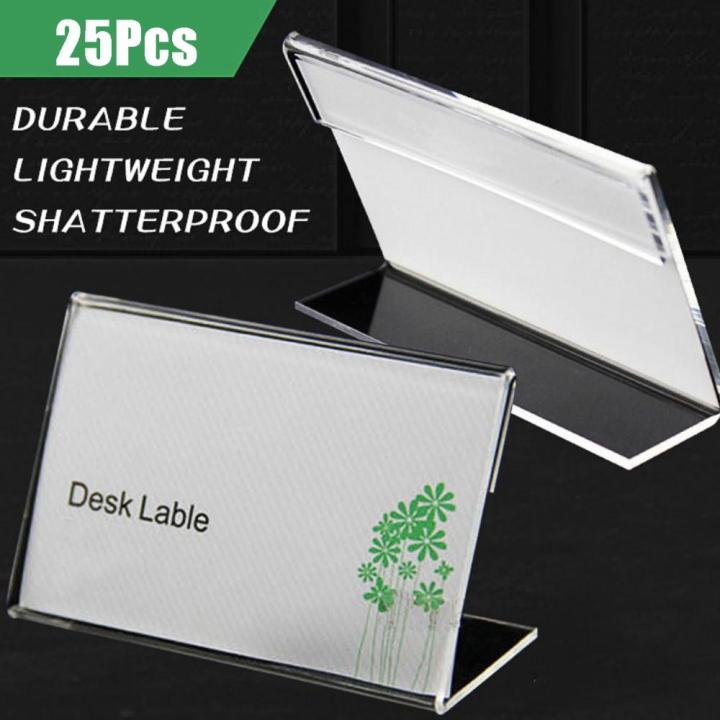 DIXRY Multifunction Shop Counter Clear Acrylic Mini Price Tag Label ...
