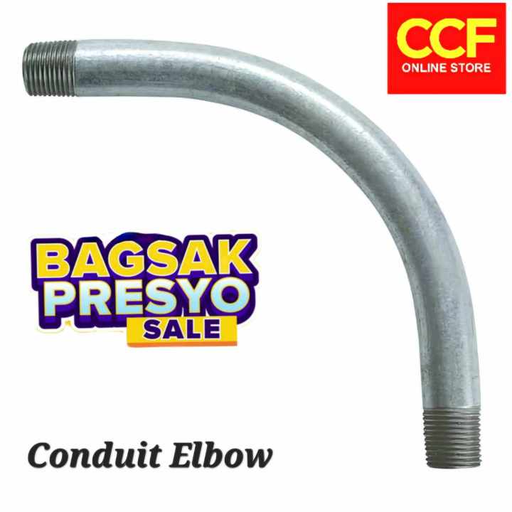 RSC Gi Conduit Long Elbow 1/2, 3/4 size Each sold separately | Lazada PH