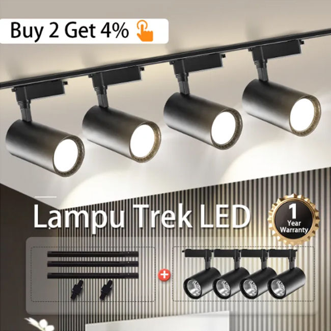 【💡10 Years Warranty💡】Track lights Full set LED track lights Track ...