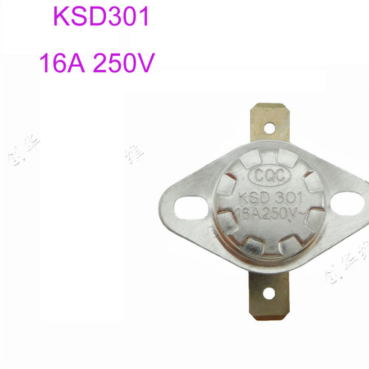 เทอร์โมส KSD301 16A250V 40องศา75 85 100 135 250C องศาปกติปิดสวิทช์อุณหภูมิกันแห้งเซรามิก ...