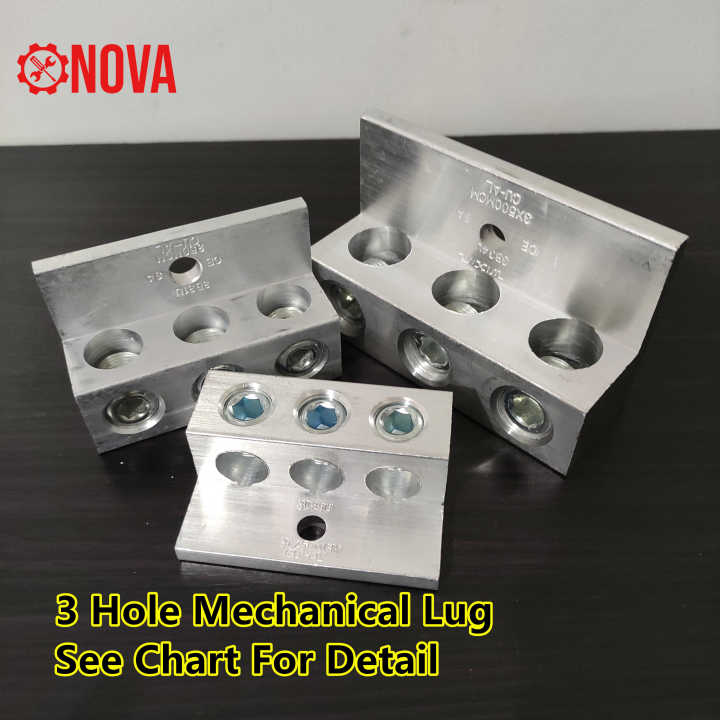 3 Hole Mechanical Lugs Connector Universal Terminal Lugs Molded Case ...