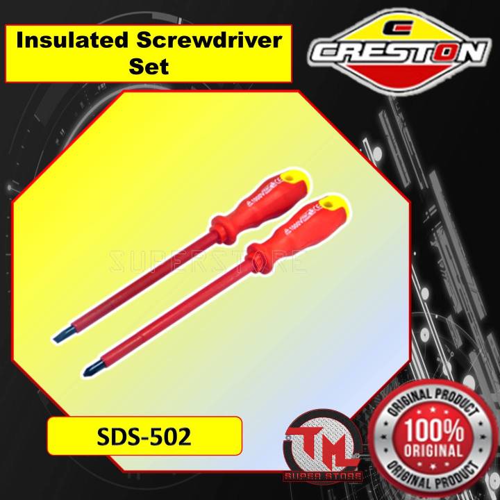 CRESTON Insulated Screwdriver SDS-502 • Tm ss | Lazada PH