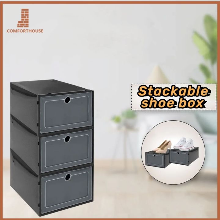 Large Size Colorful Shoe Box Foldable Shoe Rack Storage Hard Box Drawer ...