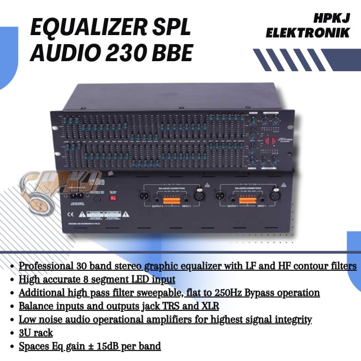 EQUALIZER SPL AUDIO EQ 230 BBE equaliser spl audio eq-230 bbe | Lazada Indonesia