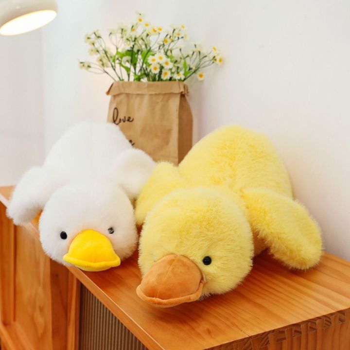 XIELISA Soft Long Hair Duck Plush Doll Fluffy PP Cotton Duck Stuffed ...