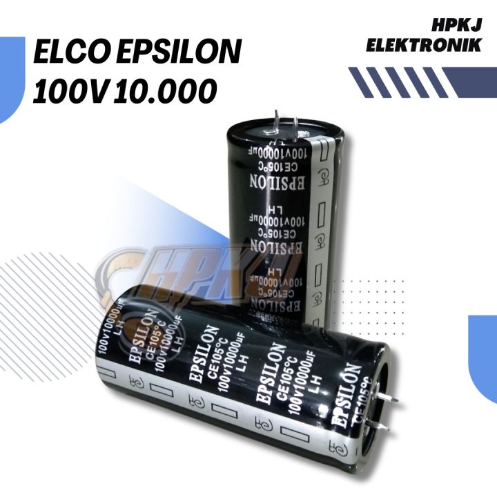ELCO EPSILON 10000UF 100V elcho epsilon 10000 mikro 100 volt | Lazada ...