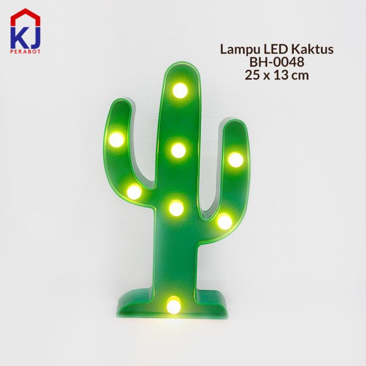 KJ Perabot - Lampu Led Kaktus Bh-0048 25x13cm | Lazada Indonesia