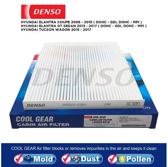 Denso Cabin Filter for Hyundai Elantra Coupe / Elantra Sedan / Tucson ...
