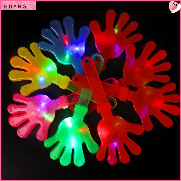 HUANG Favors Hand Clappers Fluorescent Hands Light Up Clap Toy ...