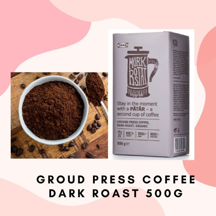 IKEA Patar [exp Apr 2026] Coffee Ground Press Coffee, Dark Roast 500g ...