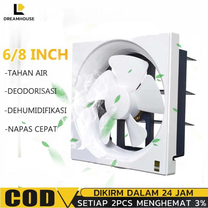 wall exhaust/hexos/heksos fan dinding 8" (24 cm) exhaust fan plafon ...