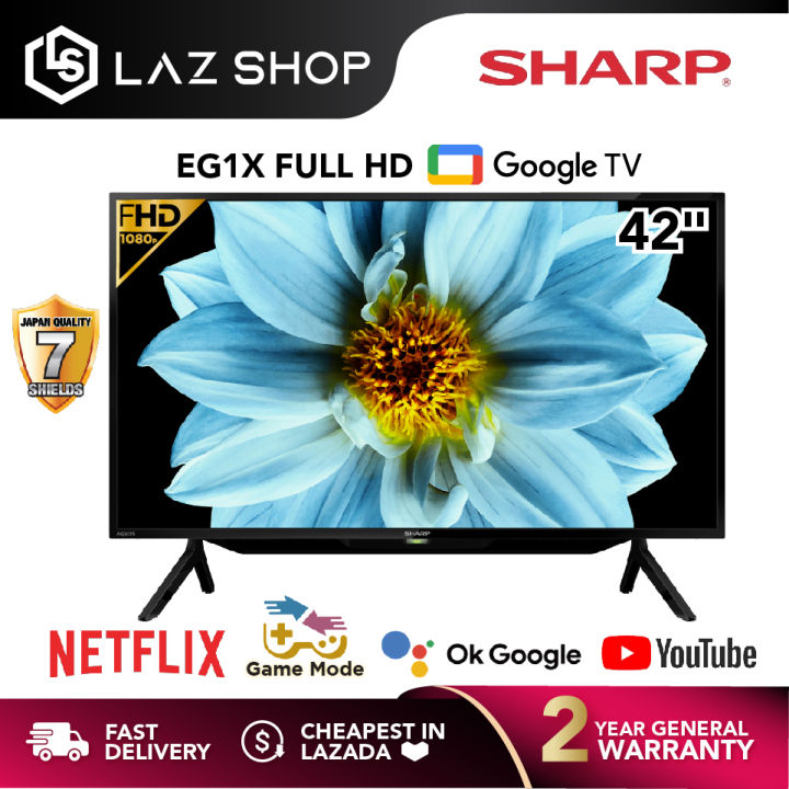 【24H Ship Out】Sharp 42 Inch AQUOS Full HD Google TV 2TC42EG1X | Android TV 42 Inch 2TC42BG1X ...