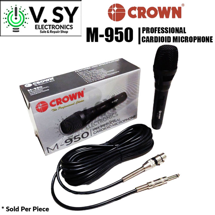 Original 2024 Crown M-950 Professional Cardioid Microphone M950 | Lazada PH