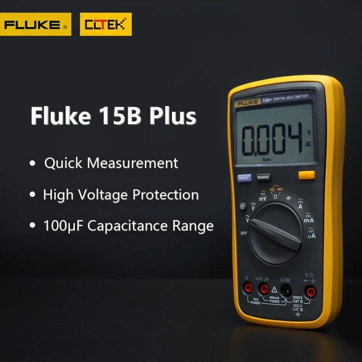 Fluke 15B Plus Professional Inteligent Multimeter Digital Multi Tester ...