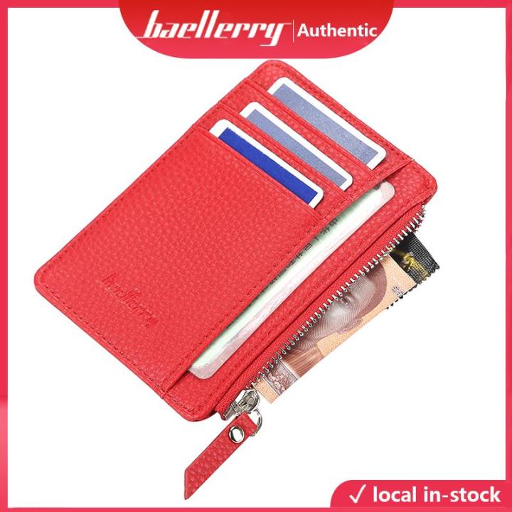 Baellerry K9113 Leather ID Card Holder Bank Credit Card Multifunctional ...