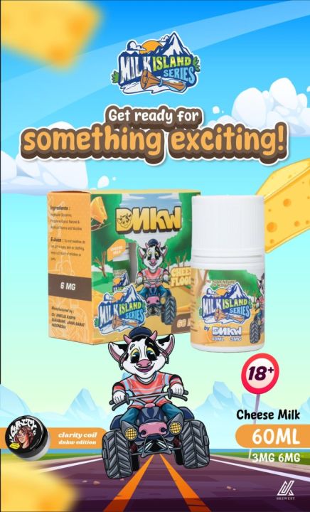 DNKW CHEESE FLOOD 60ML CHEESE MILK | Lazada Indonesia