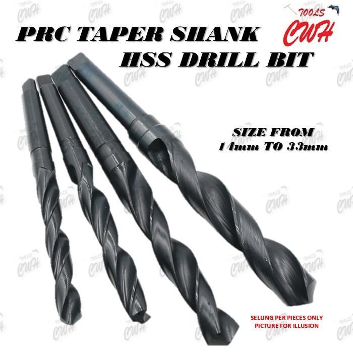 [HOT KJIJDFSDFGZK 636] 10MM-40MM INCHES PRC TAPER SHANK HSS DRILL BIT ...