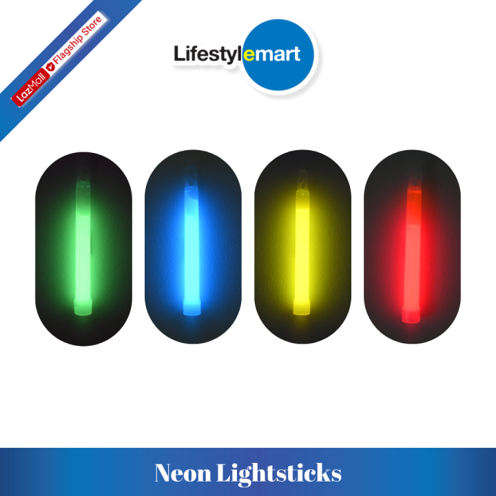 [Lifestylemart] Neon Lightsticks | Glow Sticks | 12 Hours Lasting | 6 ...
