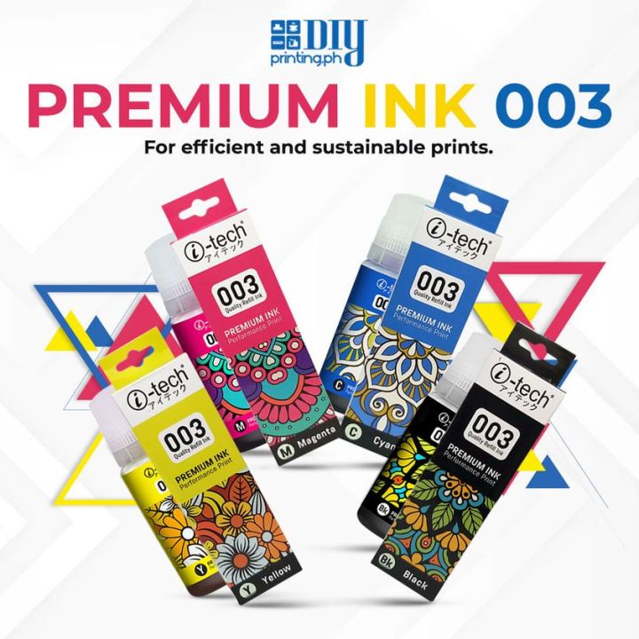 i-tech Epson Refill ink Premium Color Quality 003 Dye Ink 70ml ...