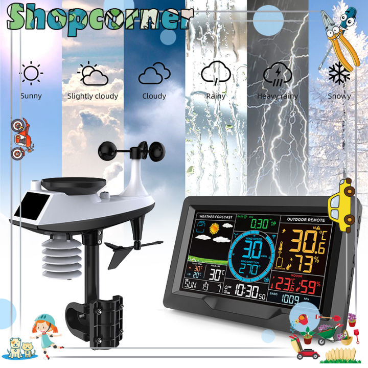 Professional Wireless Weather Station Deteksi Arah Kecepatan Udara ...