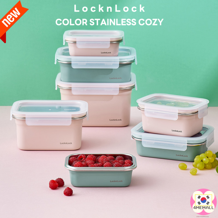 LocknLock Color stainless steel container COZY container Stainless ...