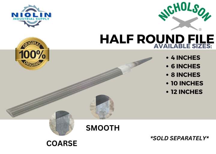 ORIGINAL NICHOLSON HALF ROUND FILE | Lazada PH