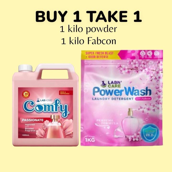 LX-BUY 1 TAKE 1- Detergent powder 1 kilo+Comf y FabCon 1 kilo duo ...