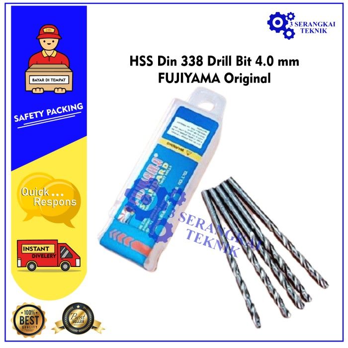 Hss Din 338 Drill Bit Fujiyama Original Varian 2 10mm Pilih Lazada