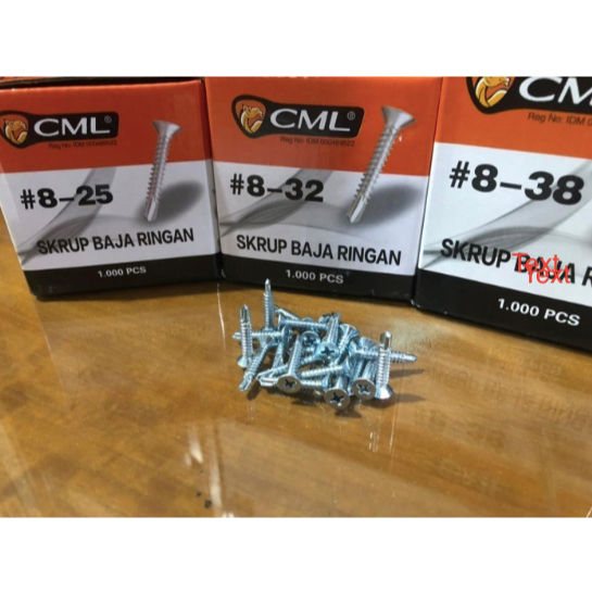 CAMEL Sekrup Baja Ringan CAMEL 8x25 8x32 8x38 skrup grc SDS (PER DUS) | Lazada Indonesia