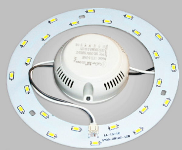 243mm Dia 18W 36 LEDs 5730 SMD Pure White LED Ceiling Light Aluminum ...