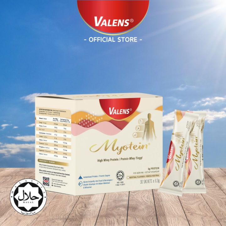 Valens Official】Myotein High Whey Protein 30 Sachets | Lazada