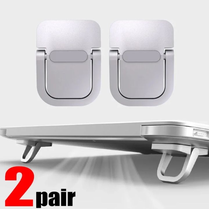Metal Foldable Laptop Stand Non-slip Base Bracket Support for Macbook ...