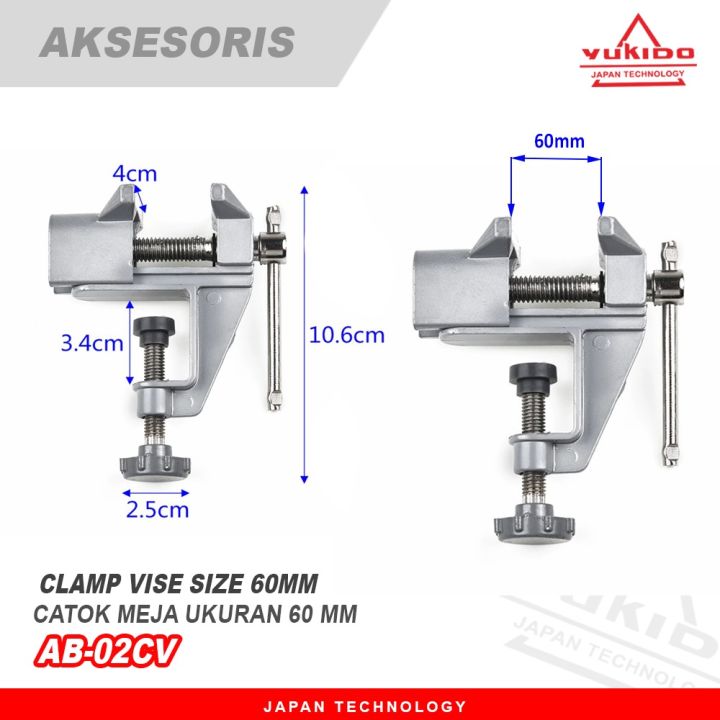 Ragum mini Clamp Penjepit Besi dan Kayu Klem Catok Meja Mini Vise Bench ...