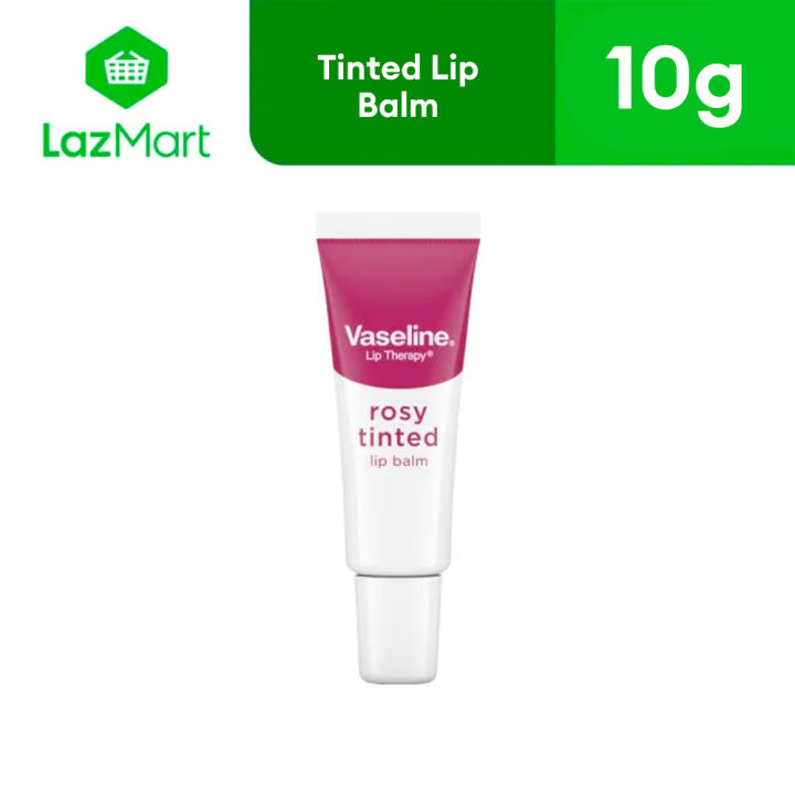 Vaseline Lip Therapy Rosy Tinted Lip Balm Tube With Petroleum Jelly 10g | Lazada PH