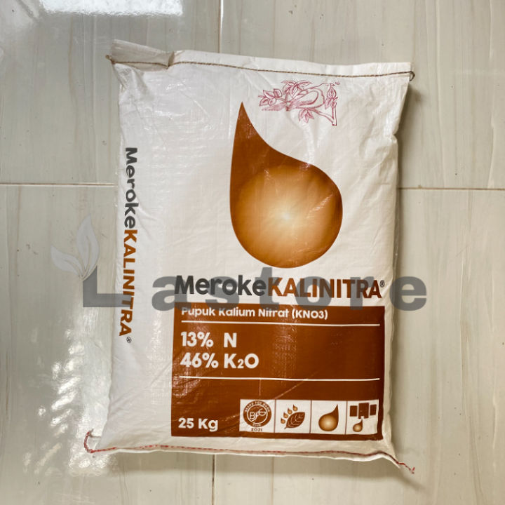 Pupuk Meroke KALINITRA 25 Kg Kalium Nitrat KNO3 Kemasan Pabrik | Lazada ...