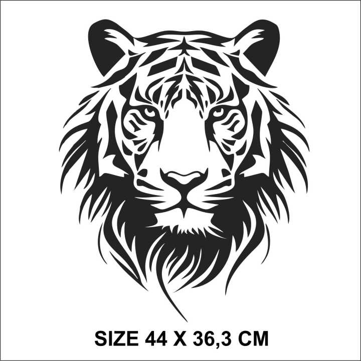 Sticker Raja Singa Bulu Lebat Sticker Animal Untuk Body Kaca Mobil ...