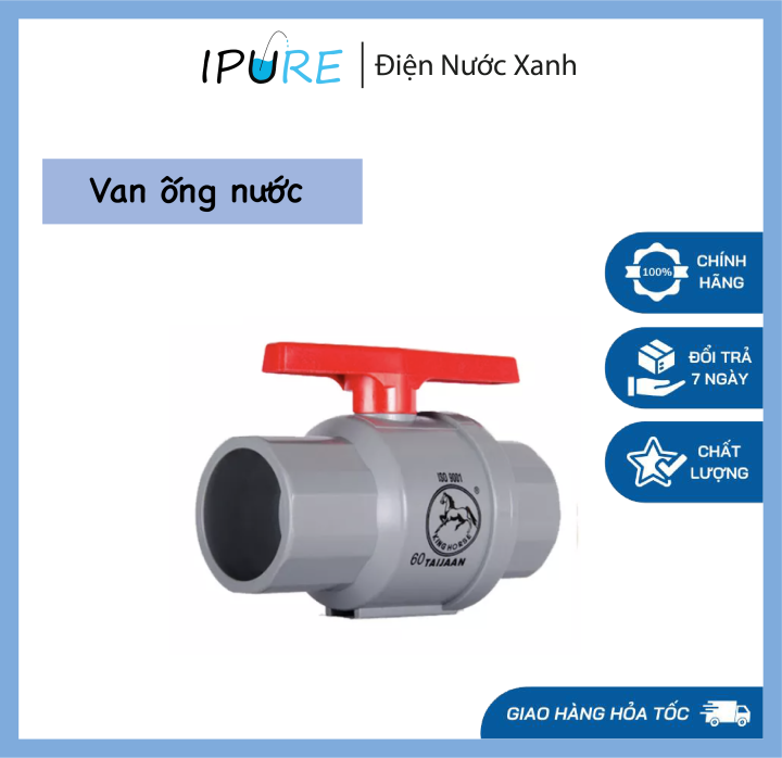 Van khoá nước nhựa van khoá ống nước van nước PVC các loại phi 21, 27 ...
