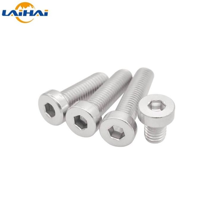 10-50P M3 M4 M5 M6 304A2-70 Stainless Steel DIN7984 Hex Hexagon Socket Thin Low Short Profile ...
