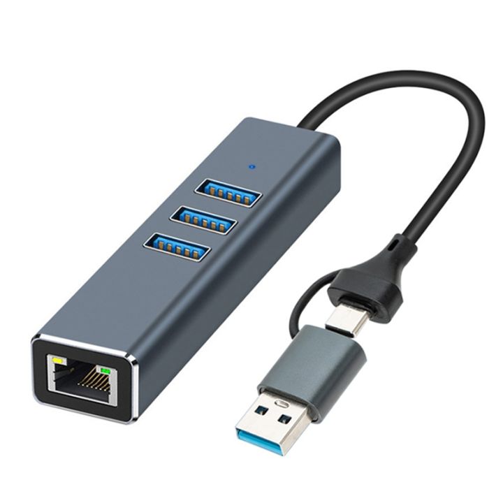 1Gbps 1000Mbps USB to RJ45 Ethernet Adapter Gigabit Network Card USB-C ...