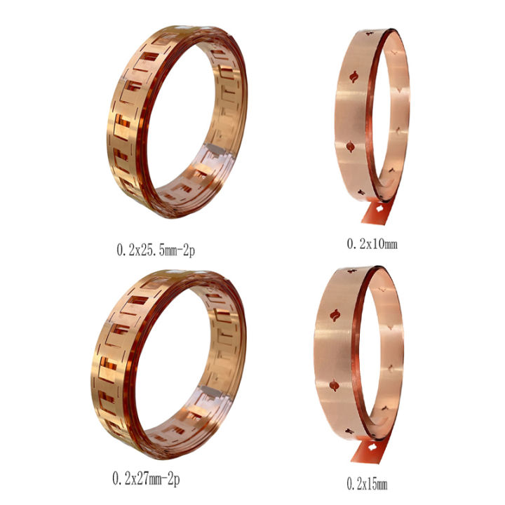 1 meter/roll 0.2 mm thickness T2copper strip for 18650 21700 lithium ...