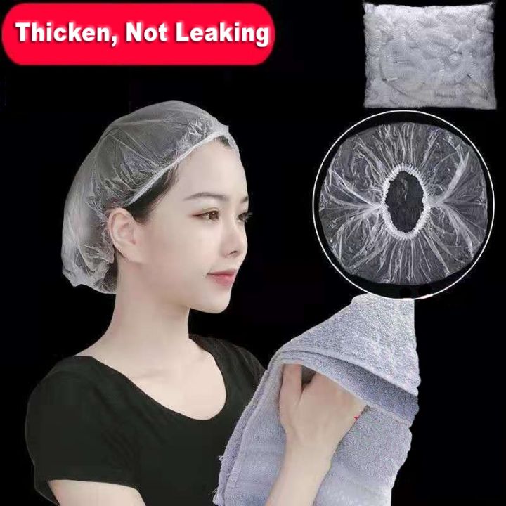 Disposable Shower Cap /Waterproof Shower Caps/Plastic Shower cap | Lazada