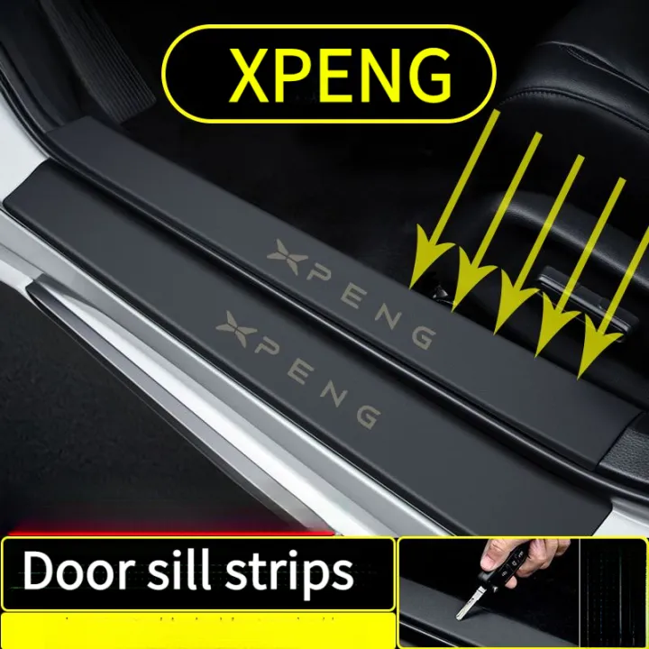 24 25 XPENG G6 G3 P5 P7 X9 แถบขอบประตู สติ๊กเกอร์ป้องกันการเหยียบ ...