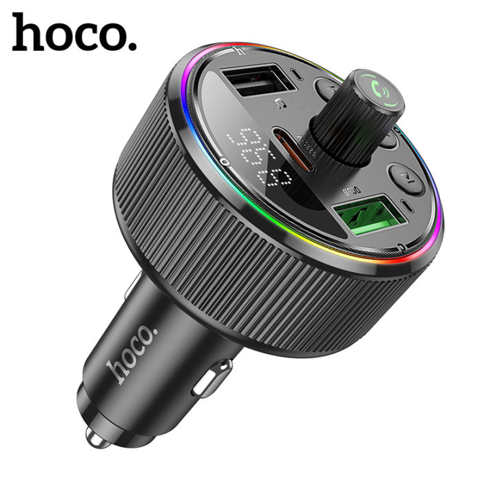 [2024]Hoco E82 pd30w + QC3.0 xe BT Bộ phát sóng FM Bluetooth 5.3 Bộ phát sóng FM Đài không dây ...